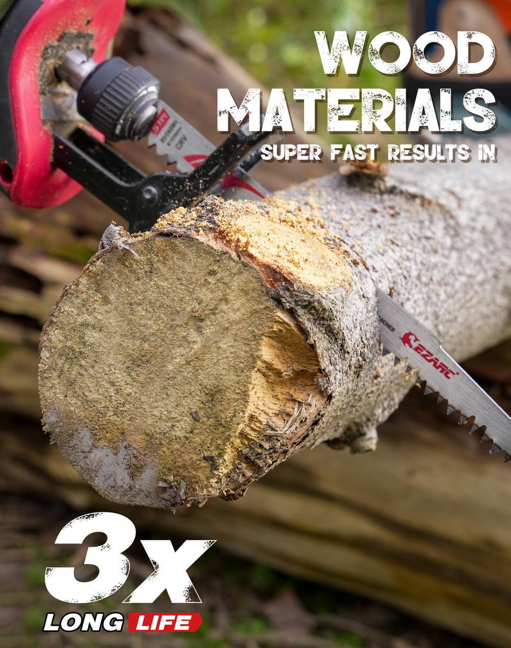 EZARC Wood Pruning Saw Blades with Fleam Teeth for Fast Tree Cutting