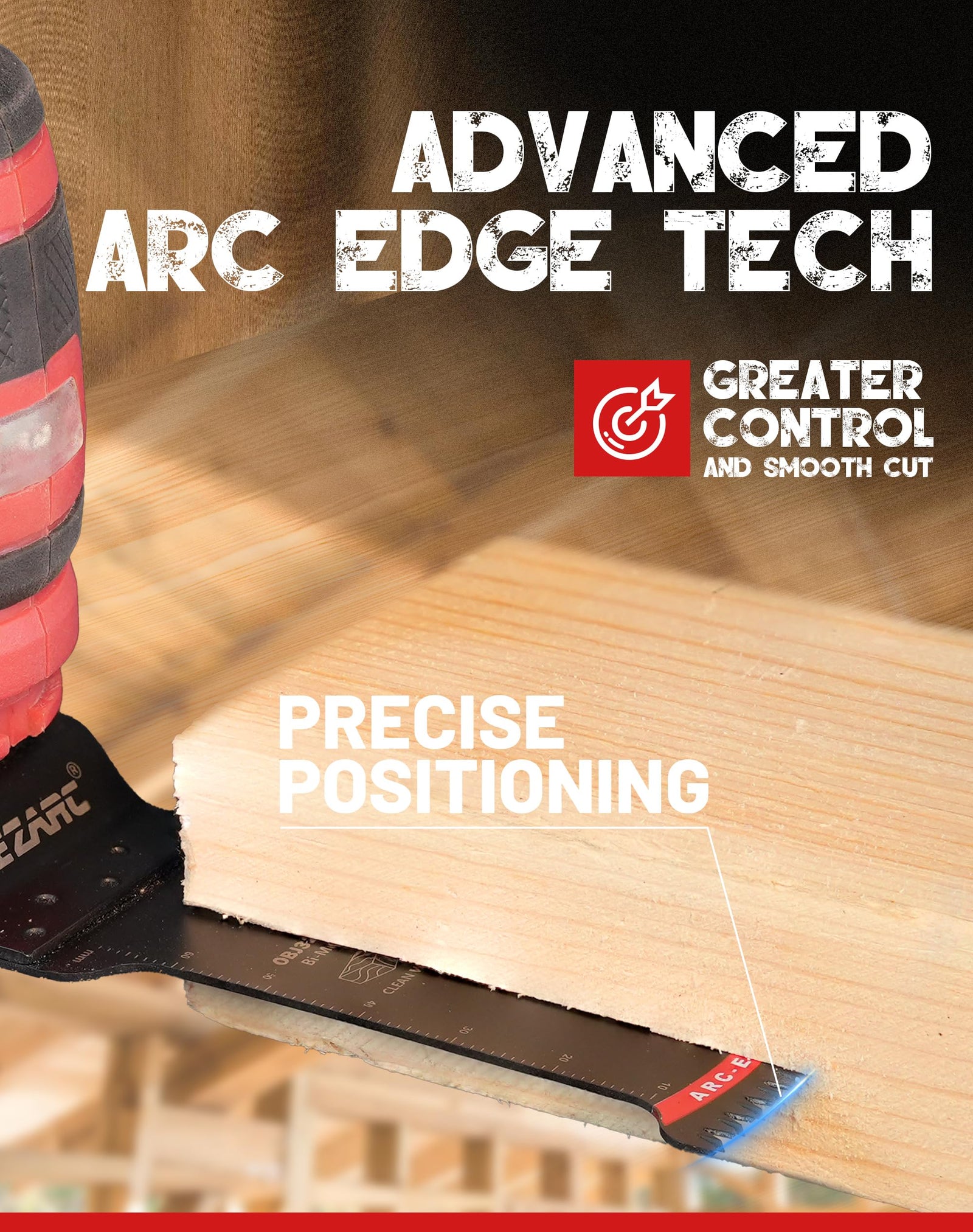 Extra-Long Arc-Edge Bi-Metal Japanese Tooth Oscillating Multi Tool Bla