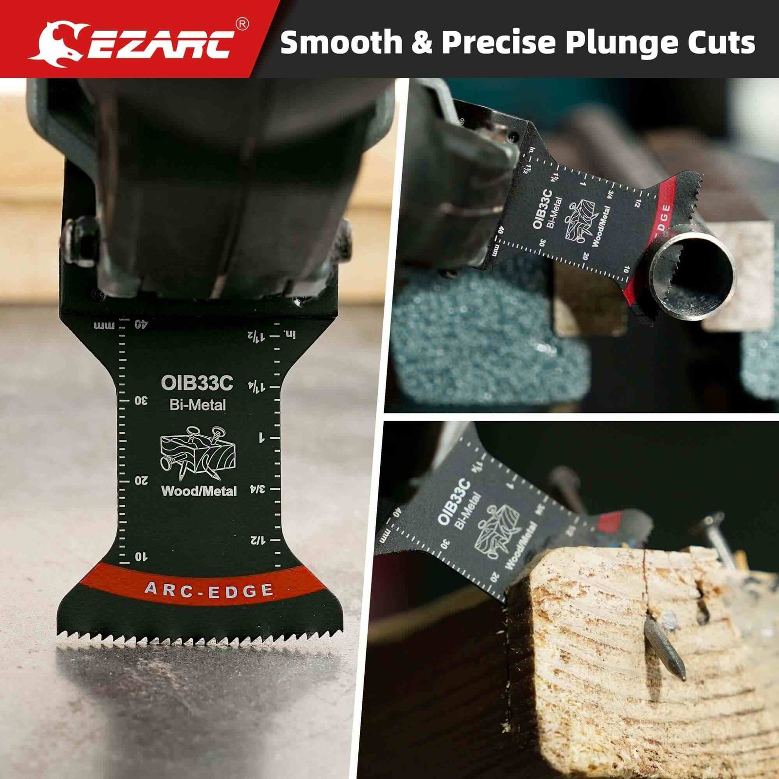 Arc Edge Bi-Mteal Oscillating Multitool Blades For General Purpose,OlB