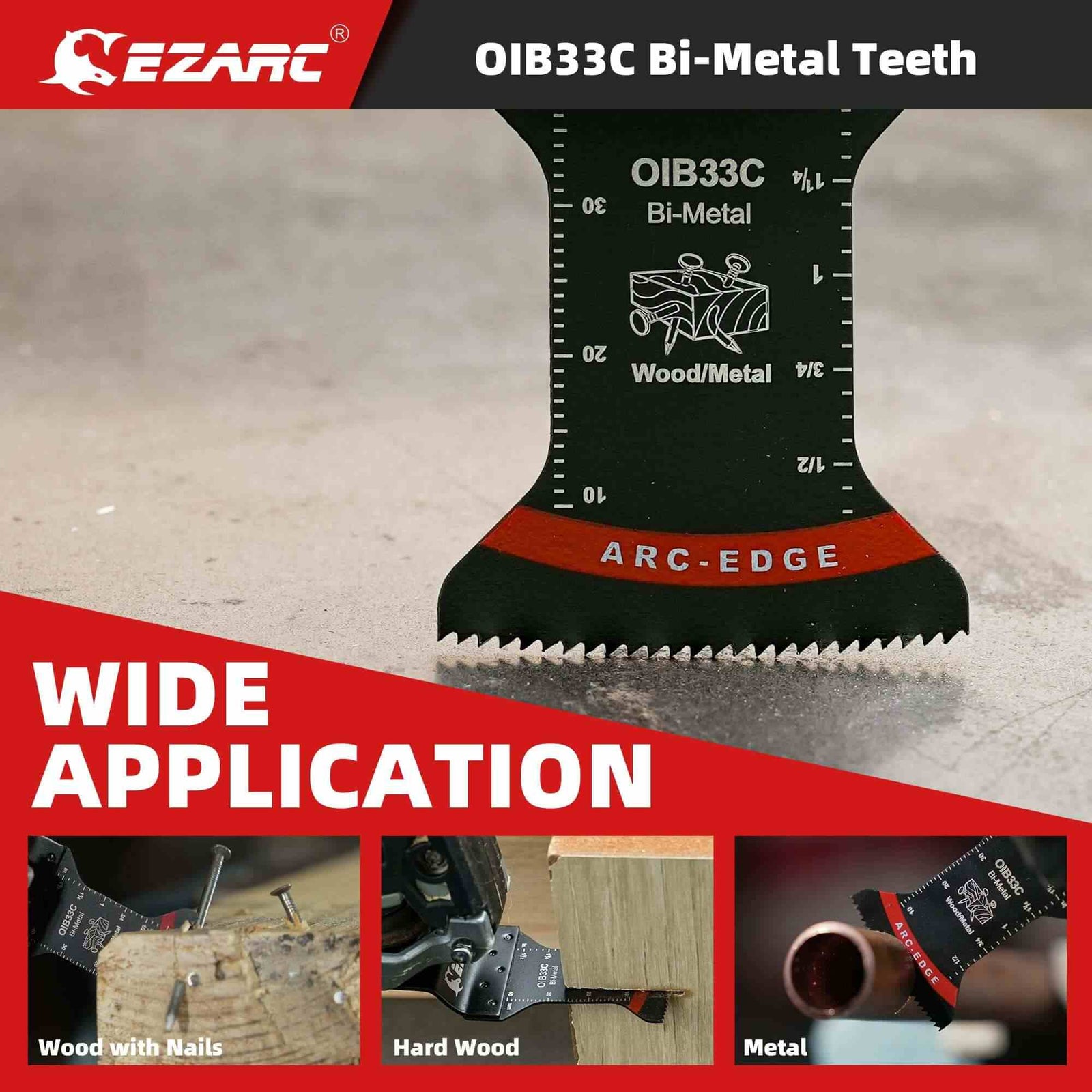 Arc Edge Bi-Mteal Oscillating Multitool Blades For General Purpose,OlB